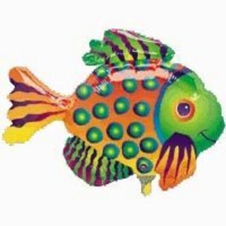 Prismatic Fish SuperShape Foil Balloon ANA06190 - Balloon World