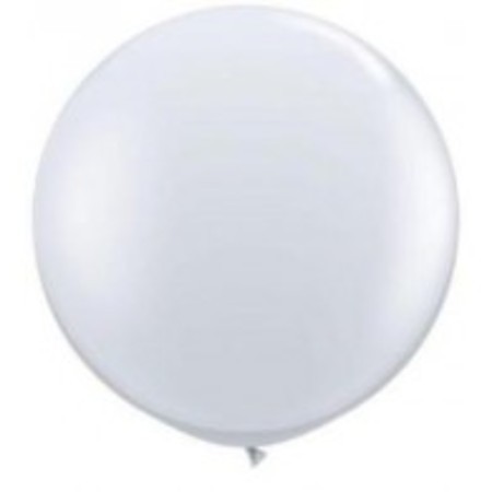 White Round 24 inch (60 cm) Latex Balloon AM115910.86