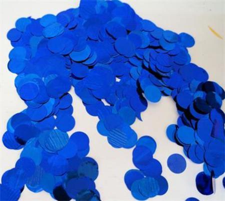 Metallic Blue Confetti 1cm Circles CONBM1 - Balloon World