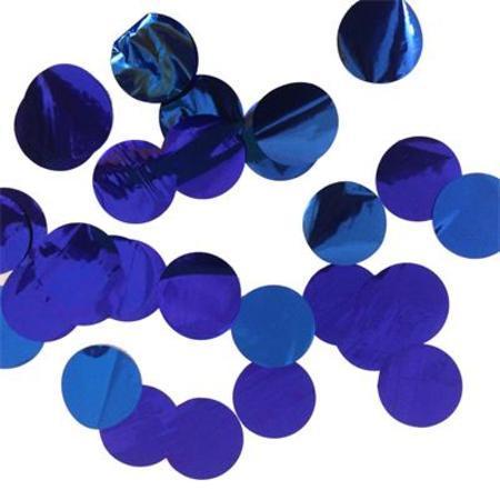 Confetti Metallic 3 cm Circles Blue CONB3 - Balloon World